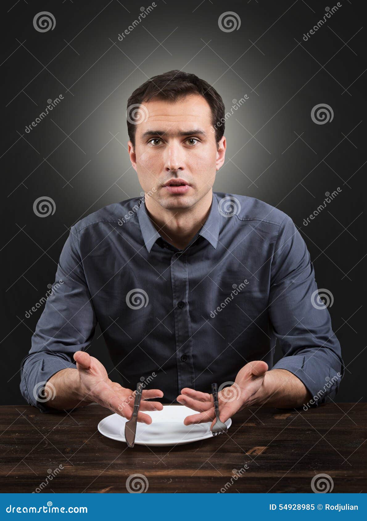 Hungry man stock image. Image of frustrated, human, appetite - 54928985