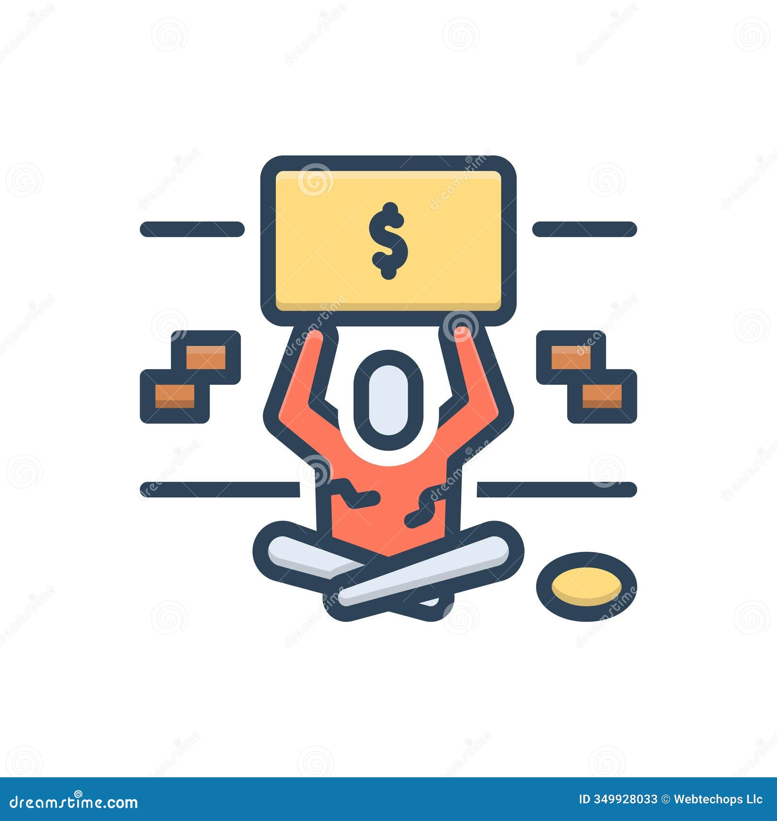 Hungry Money Flat Landing Page Website Template. Unjust, Provocation ...