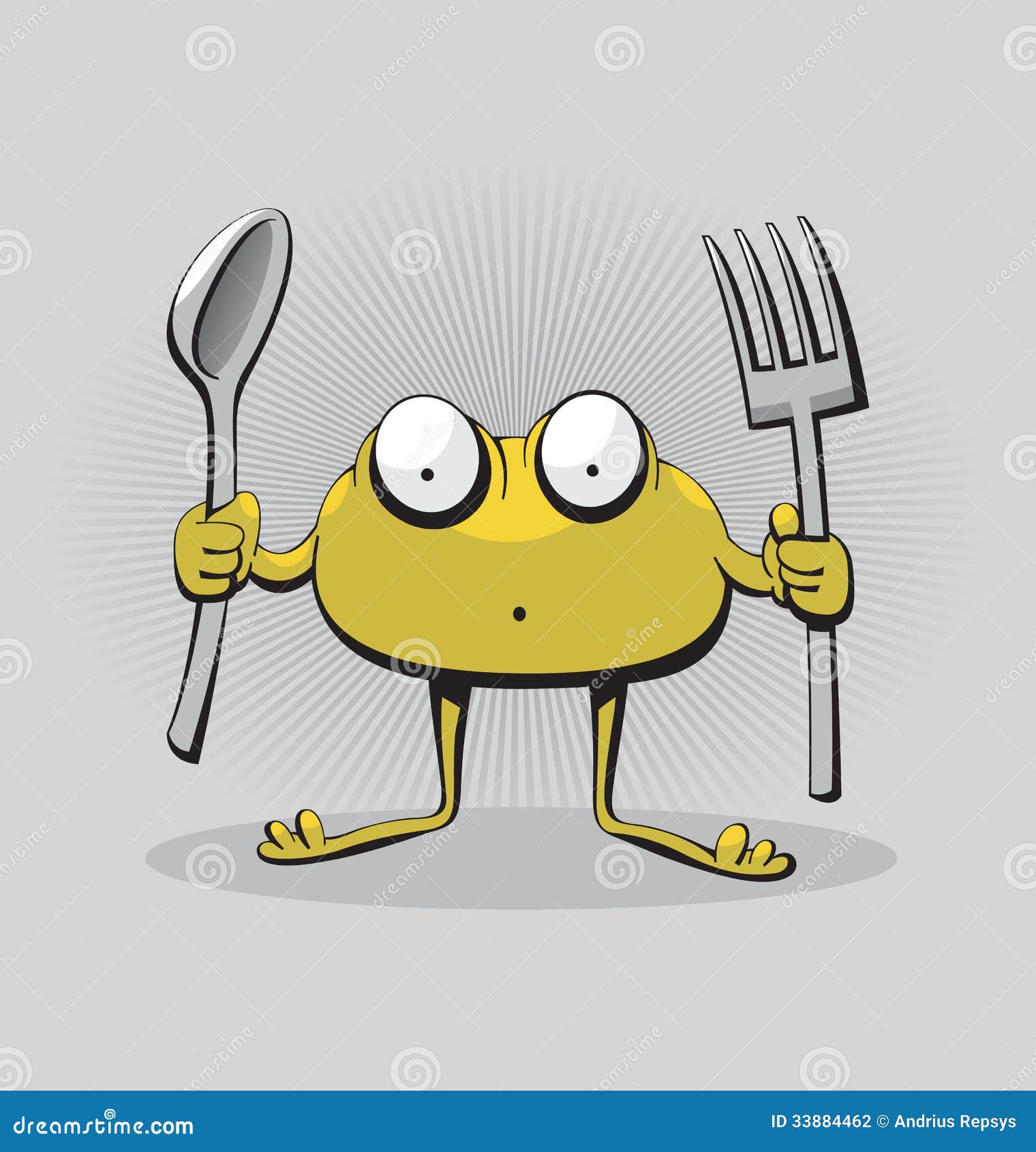 Hungry Monster stock vector. Illustration of cartoon - 33884462