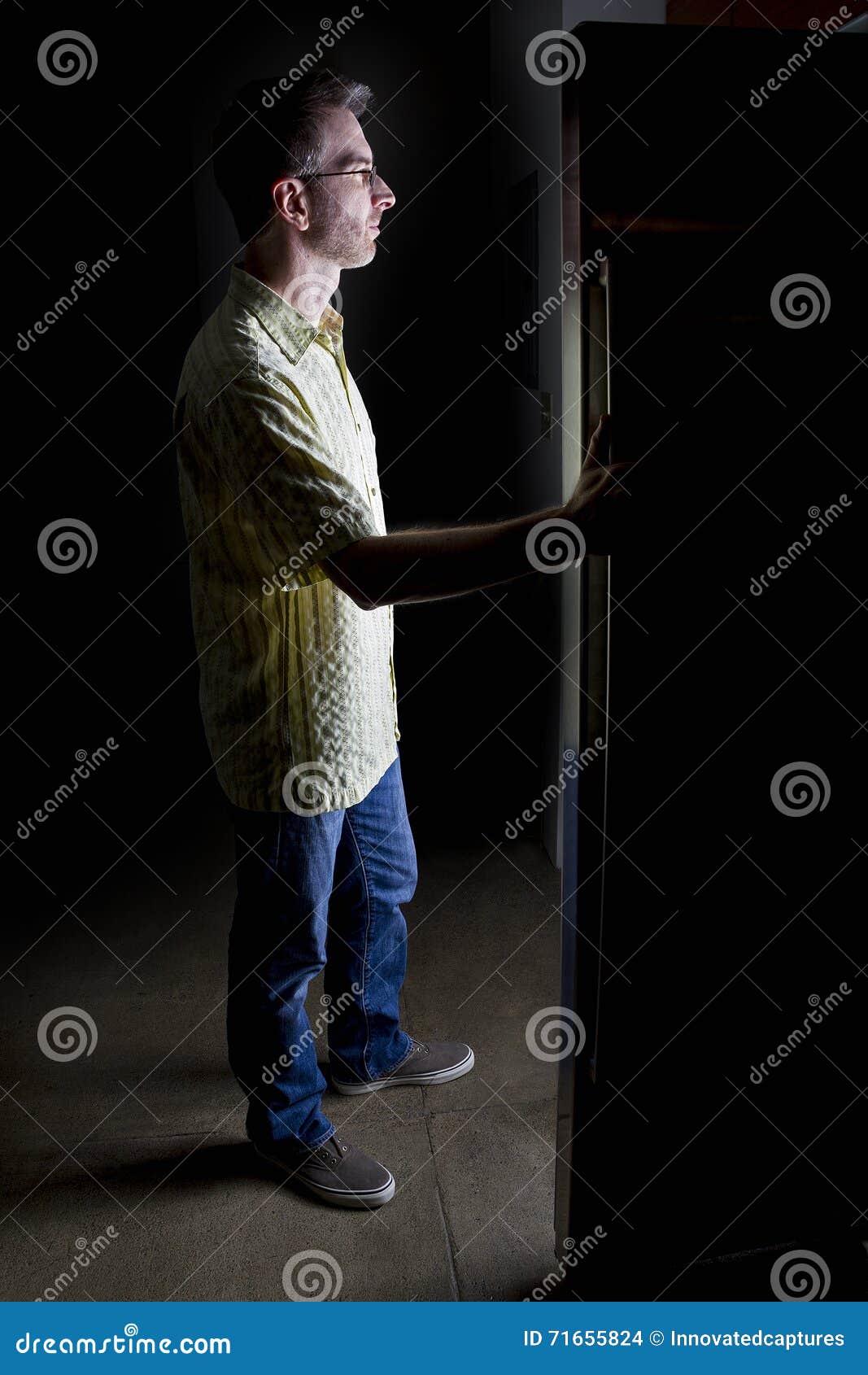 Hungry at Night stock photo. Image of bachelor, evening - 71655824