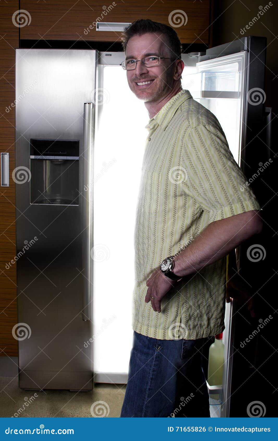 Hungry at Night stock photo. Image of hunger, appliance - 71655826