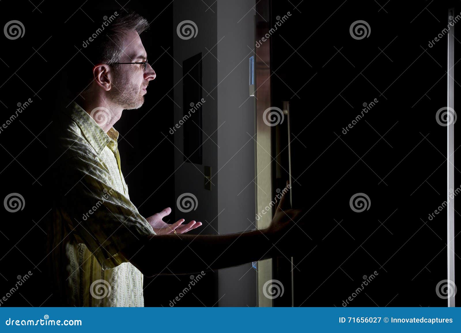 Hungry at Night stock image. Image of evening, crisis - 71656027