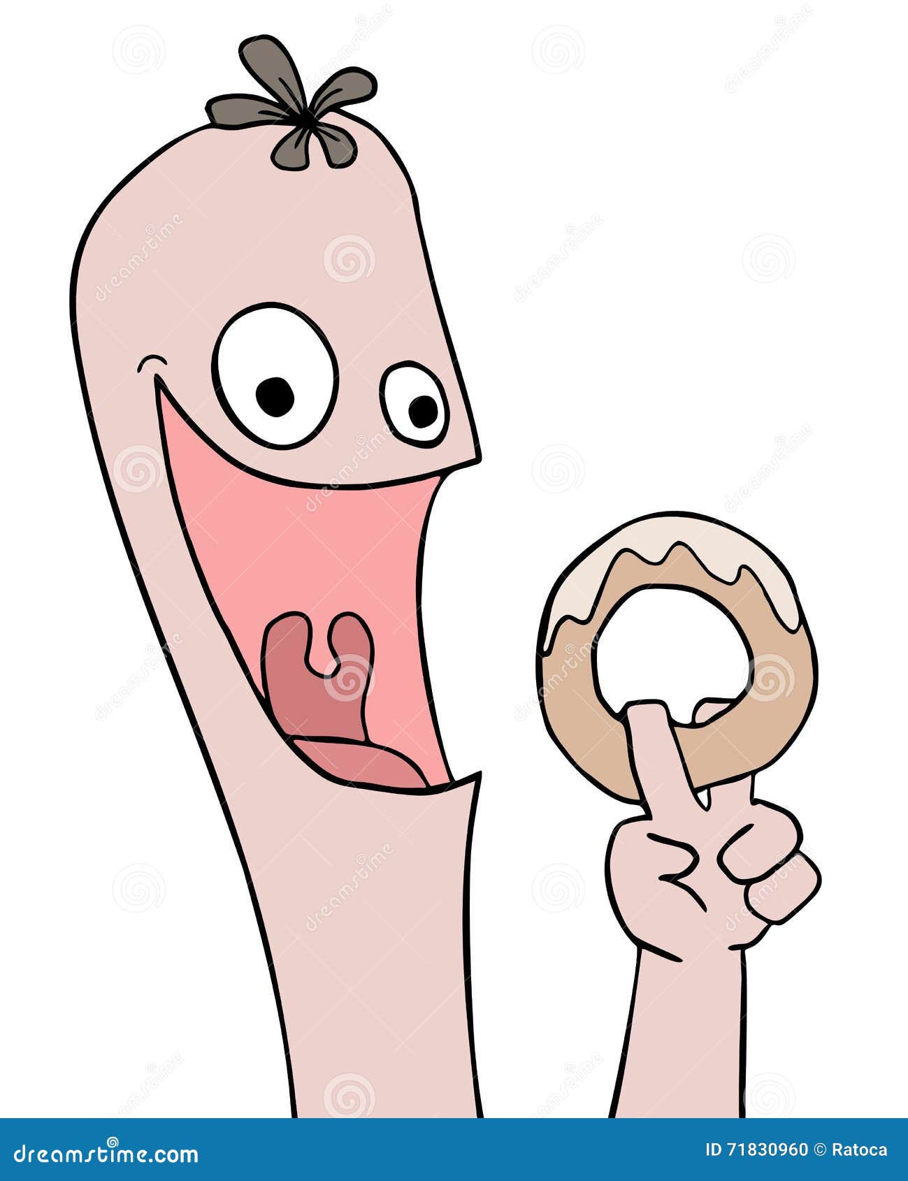 Hungry puppet stock illustration. Illustration of hungry - 71830960