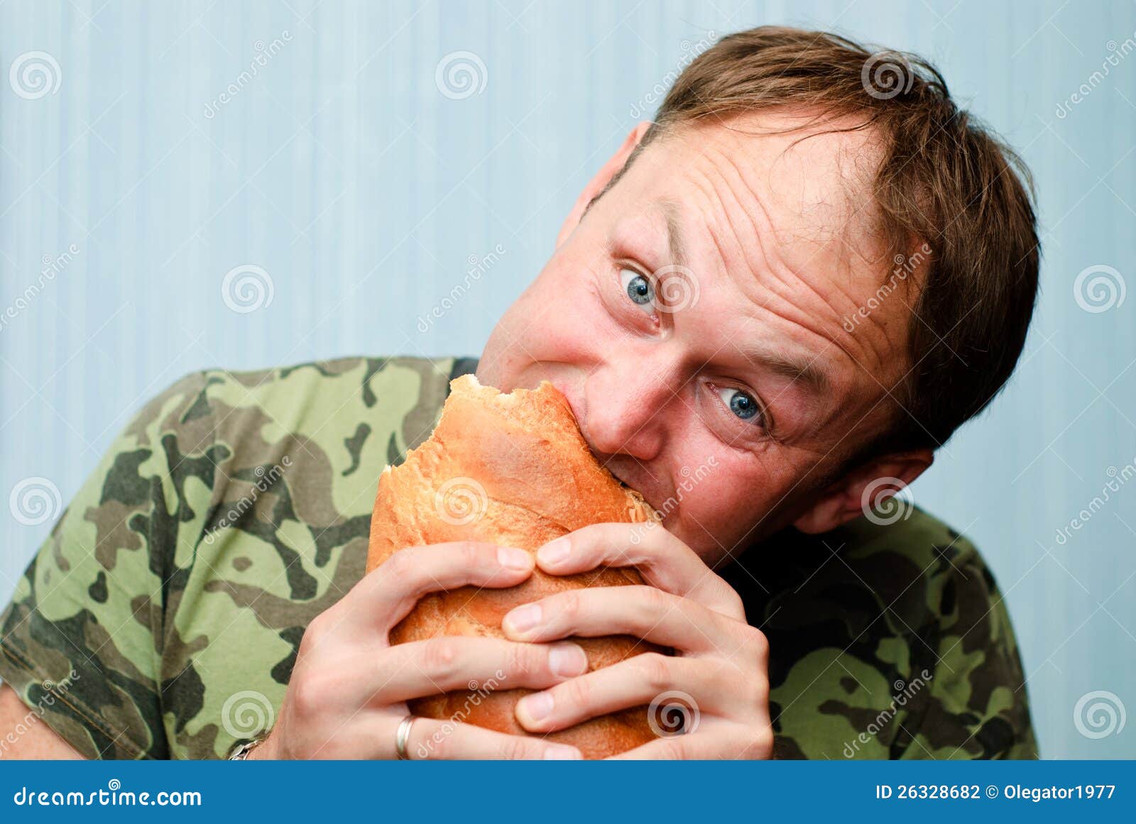 Hungry soldier stock photo. Image of soldier, food, eating - 26328682