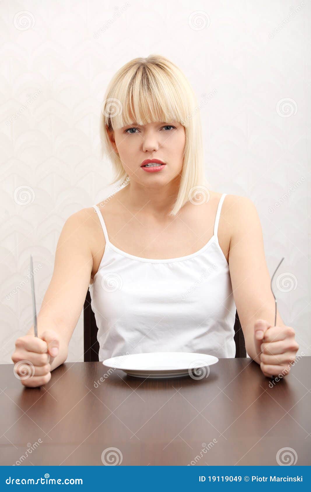 Hungry woman. stock image. Image of craving, crave, lunch - 19119049