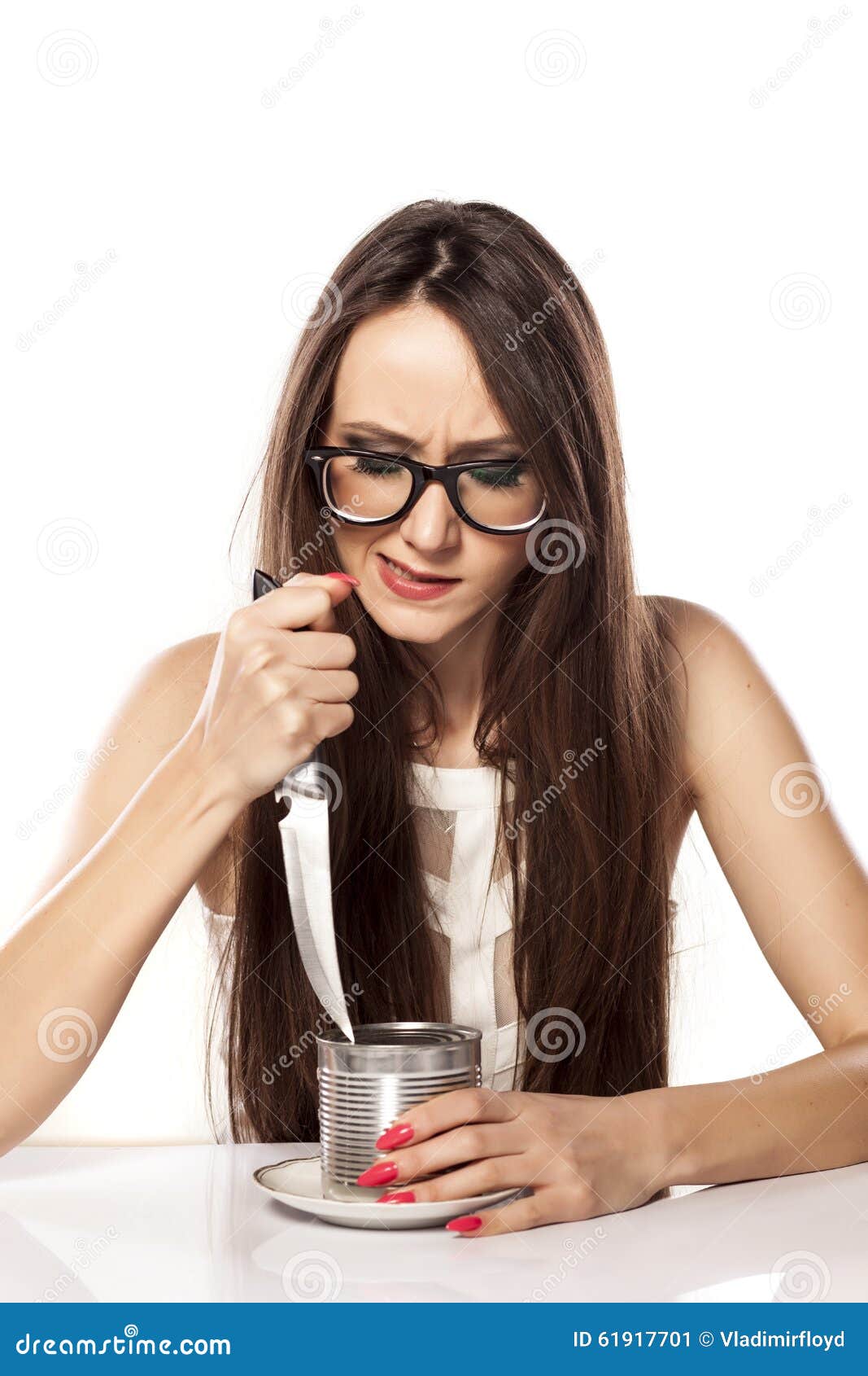 Hungry woman stock image. Image of hungry, ingredients - 61917701