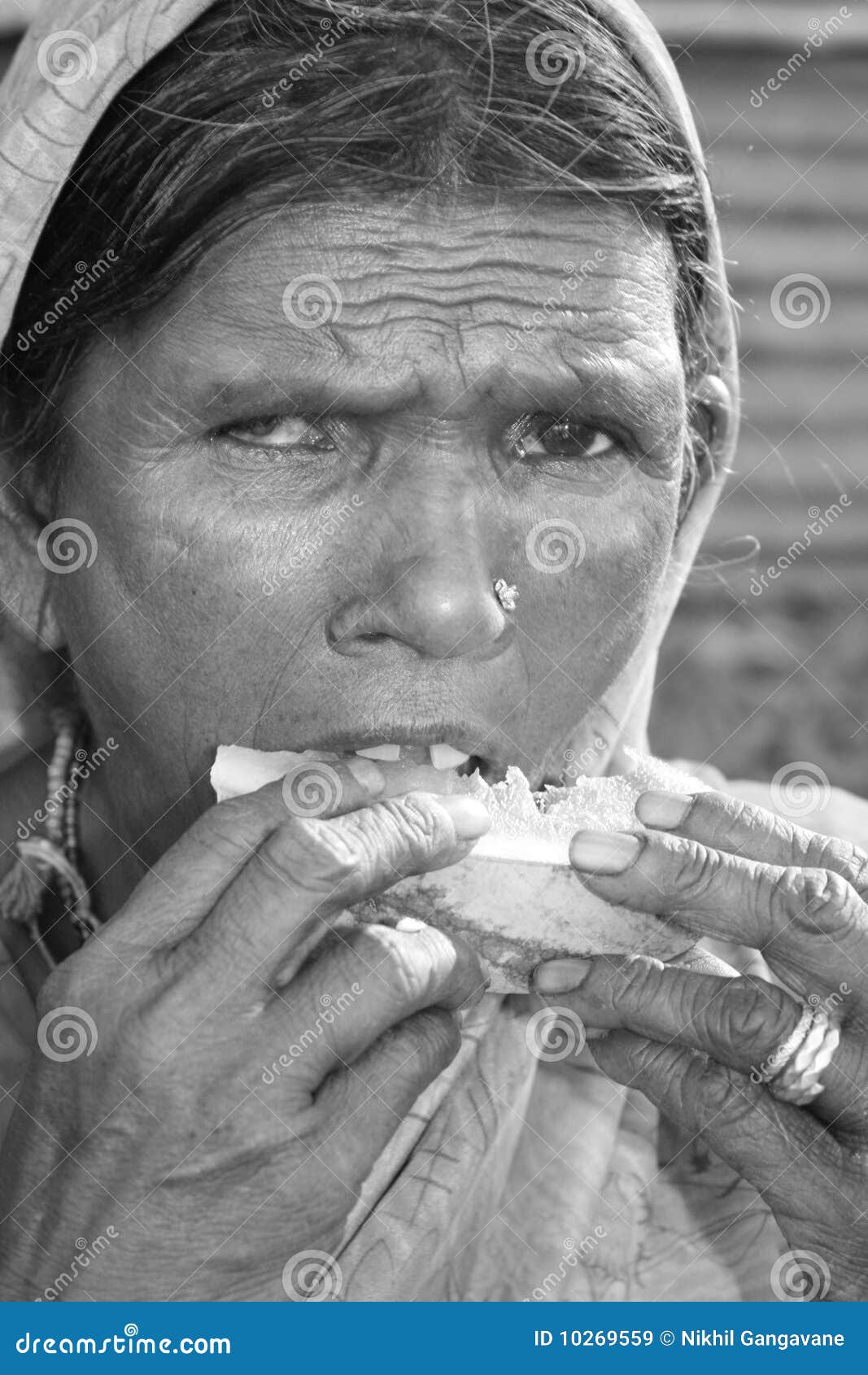 Hungry Woman In Poverty Royalty Free Stock Images - Image: 10269559