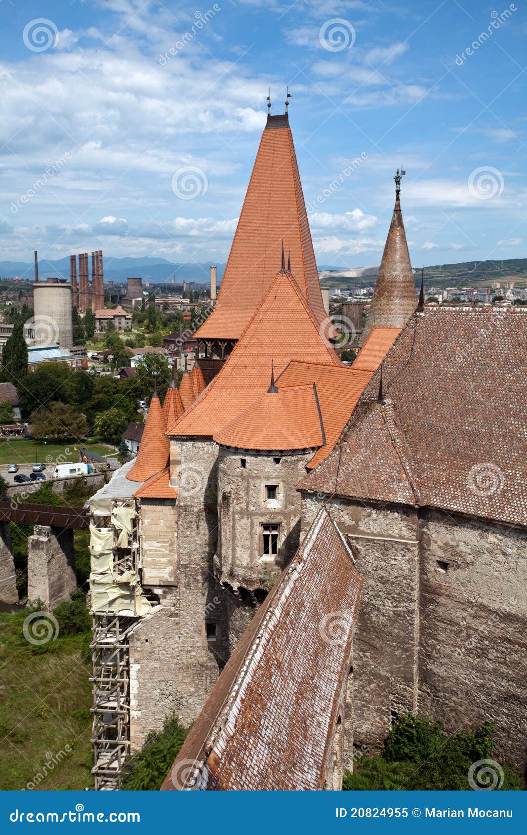 Huniazilor castle stock image. Image of monument, exterior - 20824955