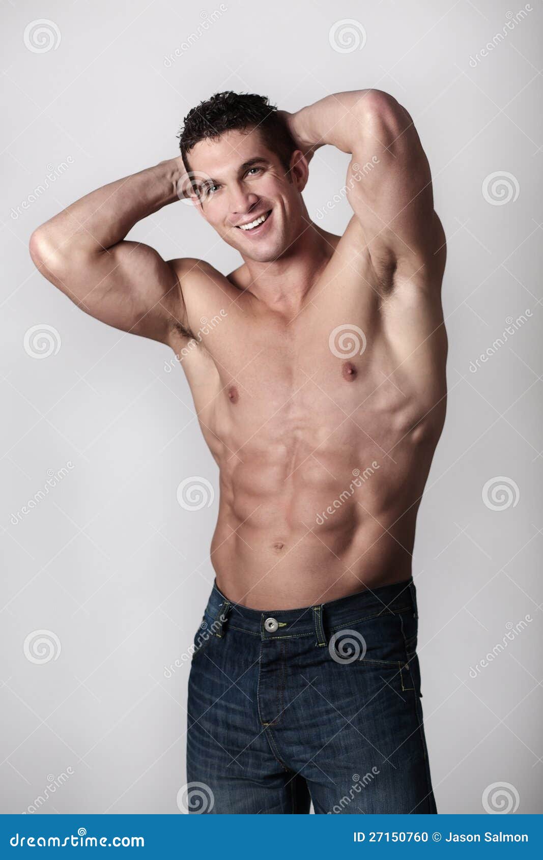 Hunk of a man stock photo. Image of good, athletic, caucasian - 27150760