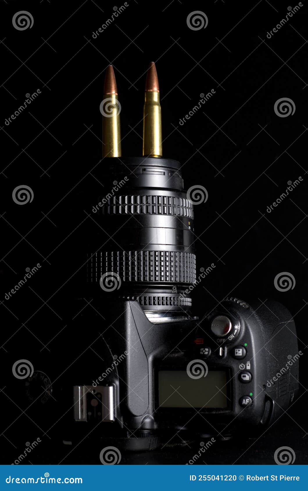 Hunt with a Camera and Not with Bullets Stock Photo - Image of bronze ...