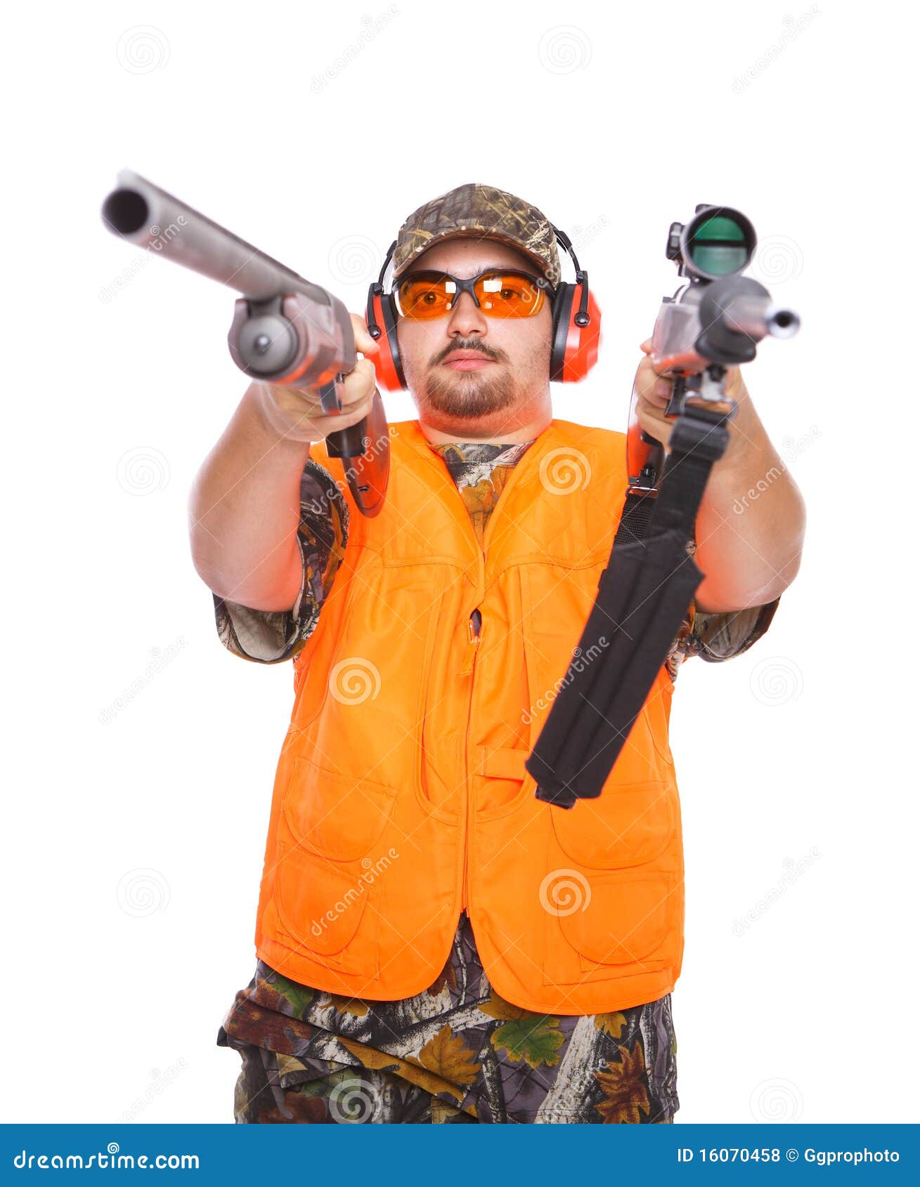 Hunter stock photo. Image of season, rifle, jacket, leisure - 16070458