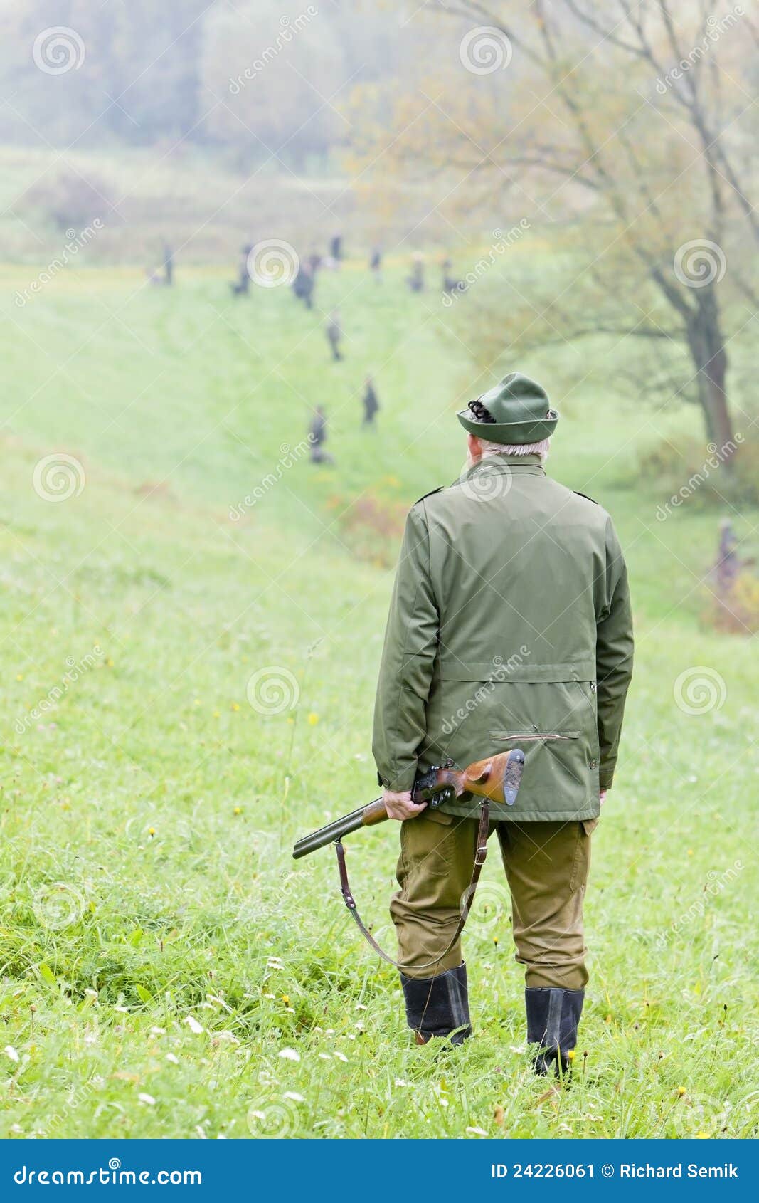 Hunter stock image. Image of management, firearm, adult - 24226061