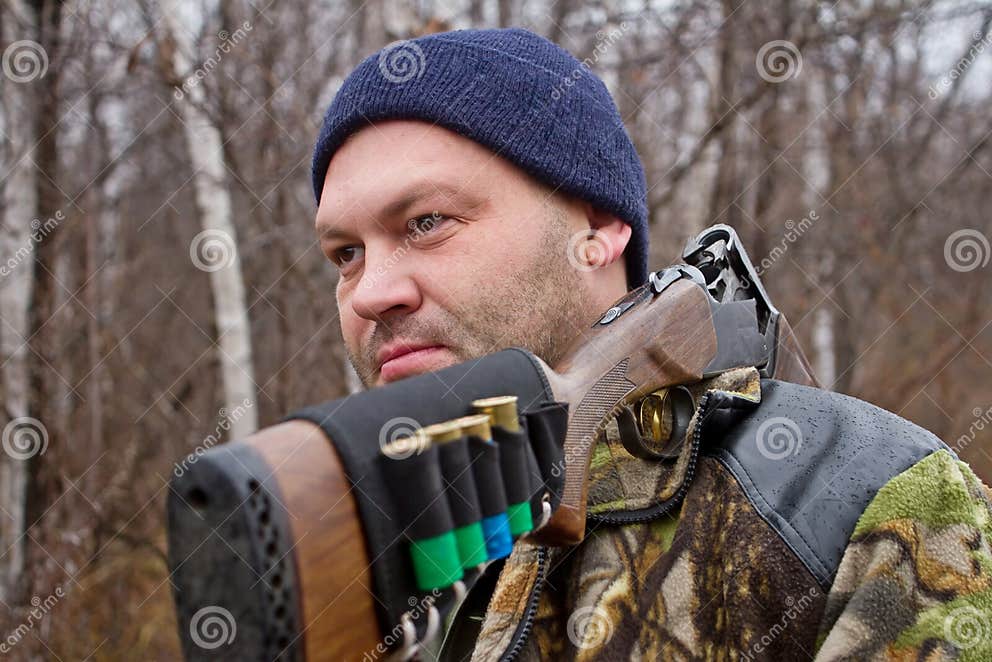 Hunter stock image. Image of sports, sunset, rustic, hitting - 28348191