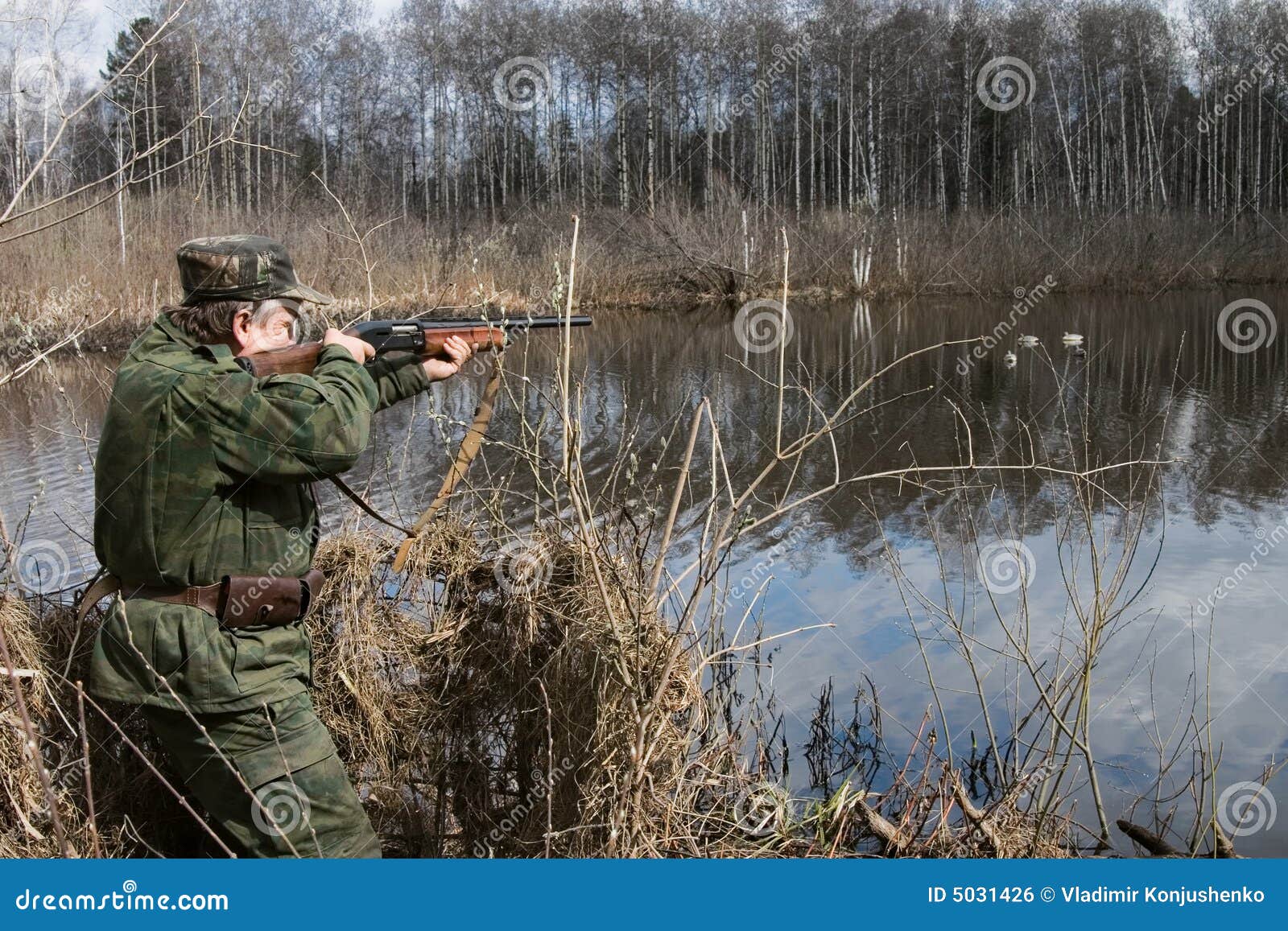 The hunter stock photo. Image of aiming, male, autumn - 5031426