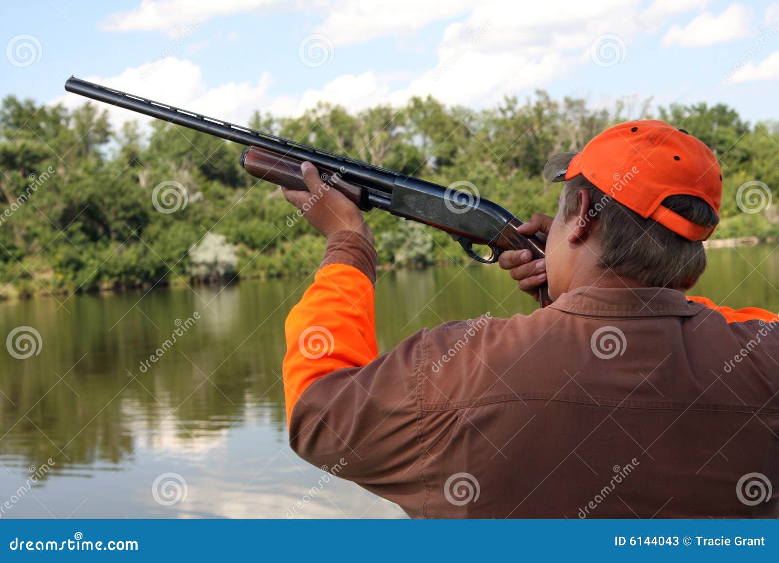 The Hunter stock image. Image of hunting, riverside, clothing - 6144043