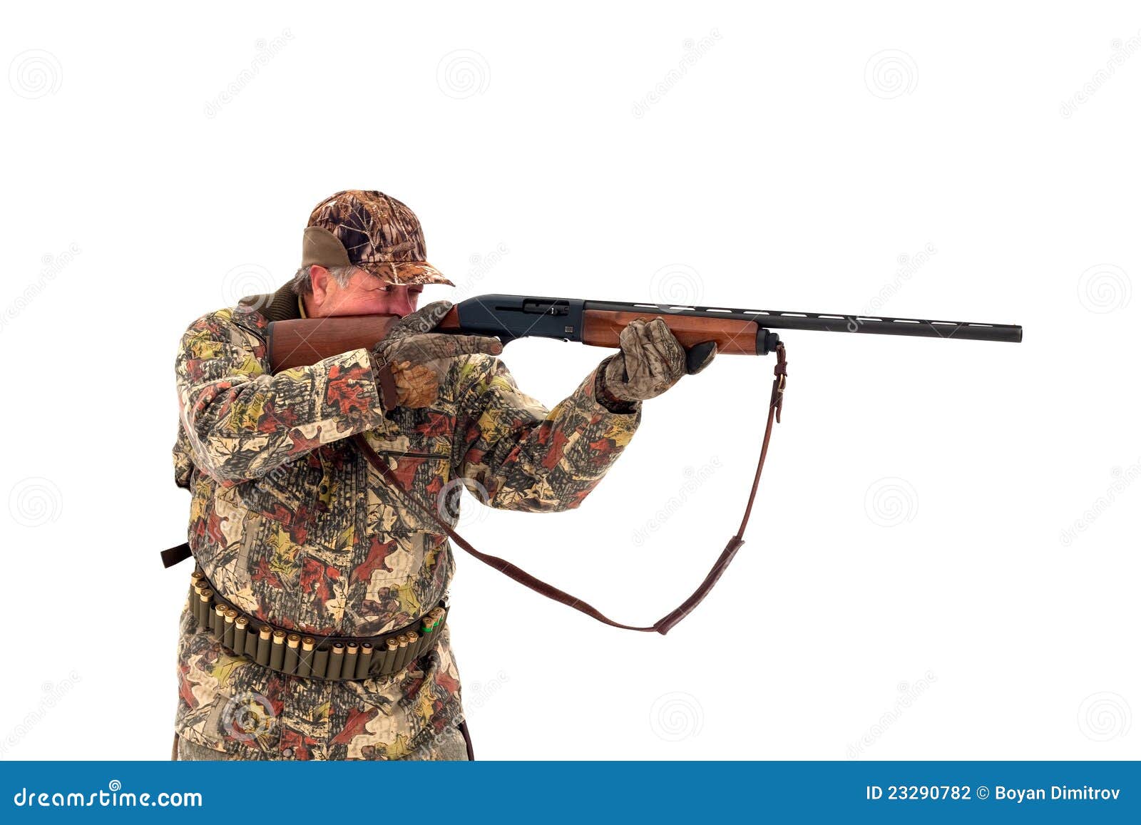 Hunter aiming stock photo. Image of caucasian, hunt, nozzle - 23290782