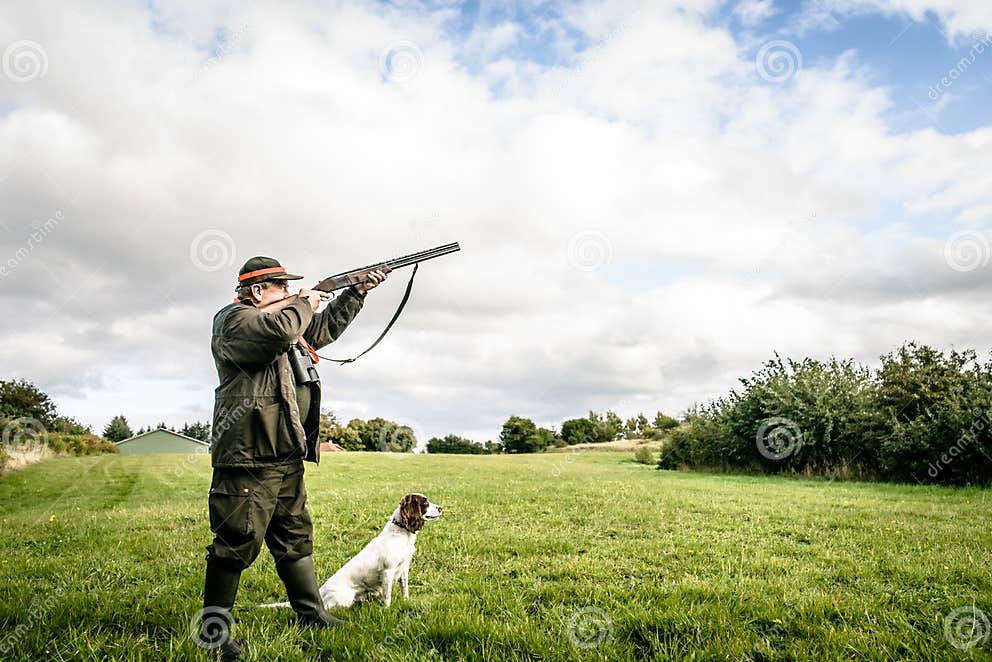 Hunter aiming stock photo. Image of person, duckhunting - 36844180