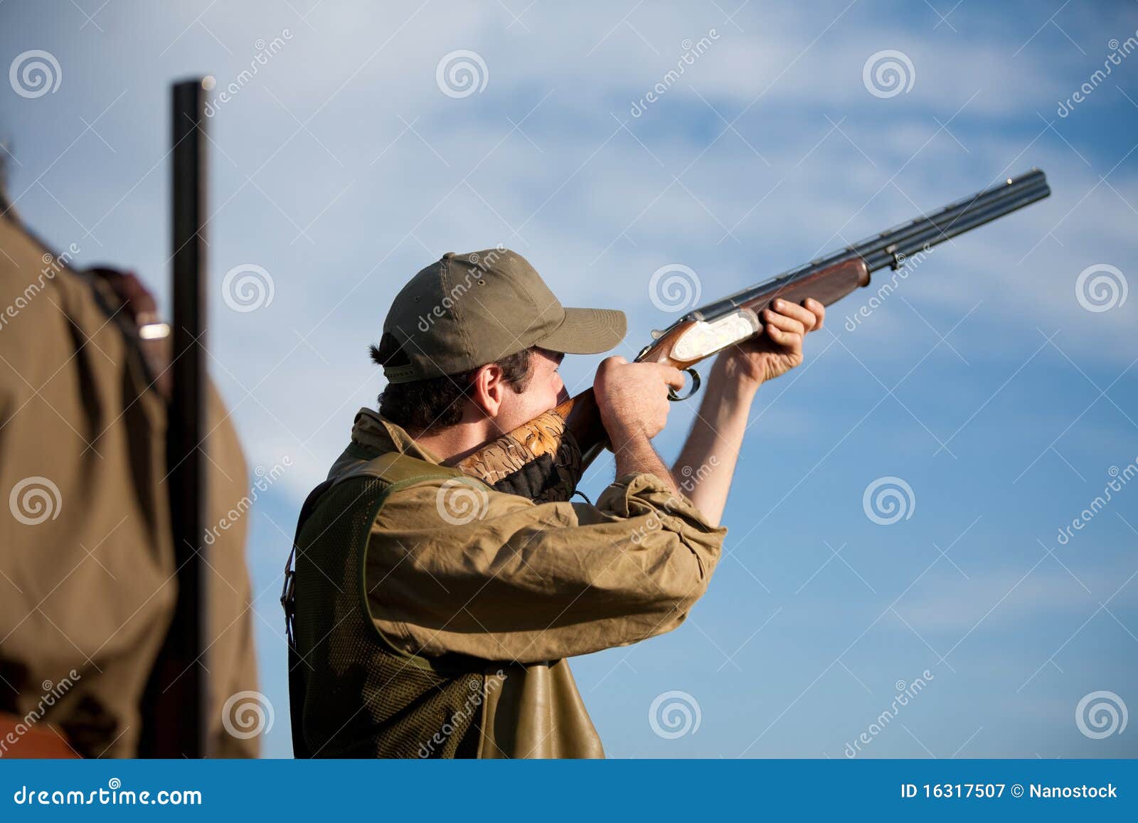 Hunter Aiming the Hunt during a Hunting Party Stock Image - Image of ...