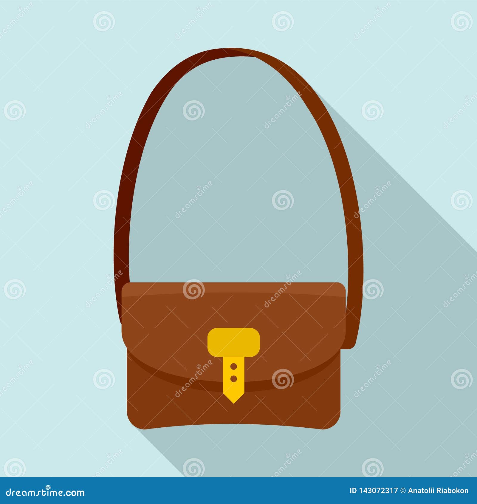 Hunter Bag Icon, Flat Style Stock Vector - Illustration of hobby ...
