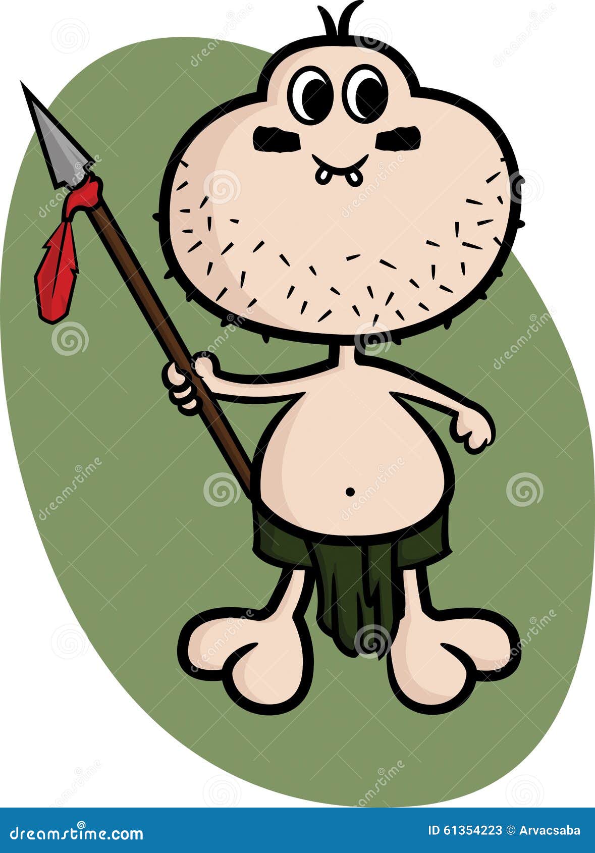 Hunter Cartoon Character illustrazione di stock. Illustrazione di barba ...