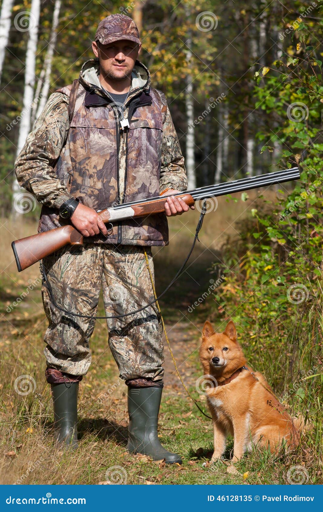 Hunter Dog Costume With Gun