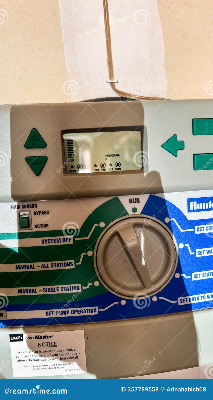 Hunter Irrigation Controller for Sprinkler System Editorial Stock Photo ...