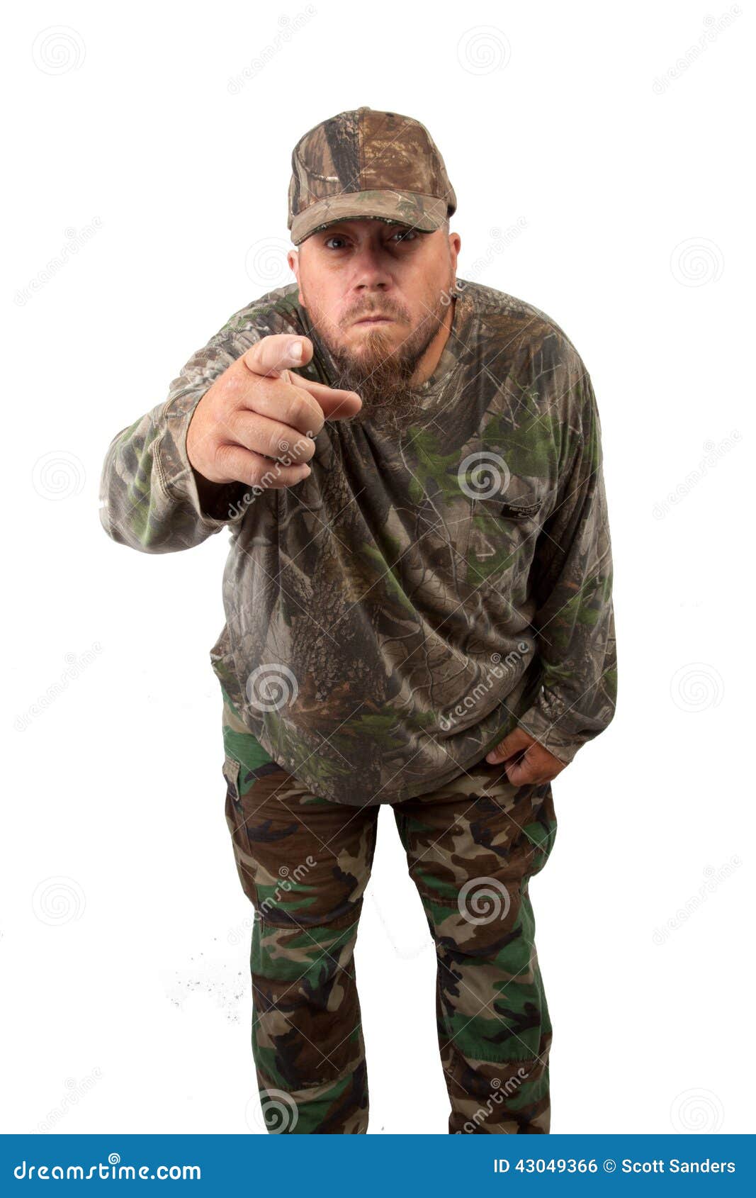 Hunter stock photo. Image of green, pointing, hunter - 43049366