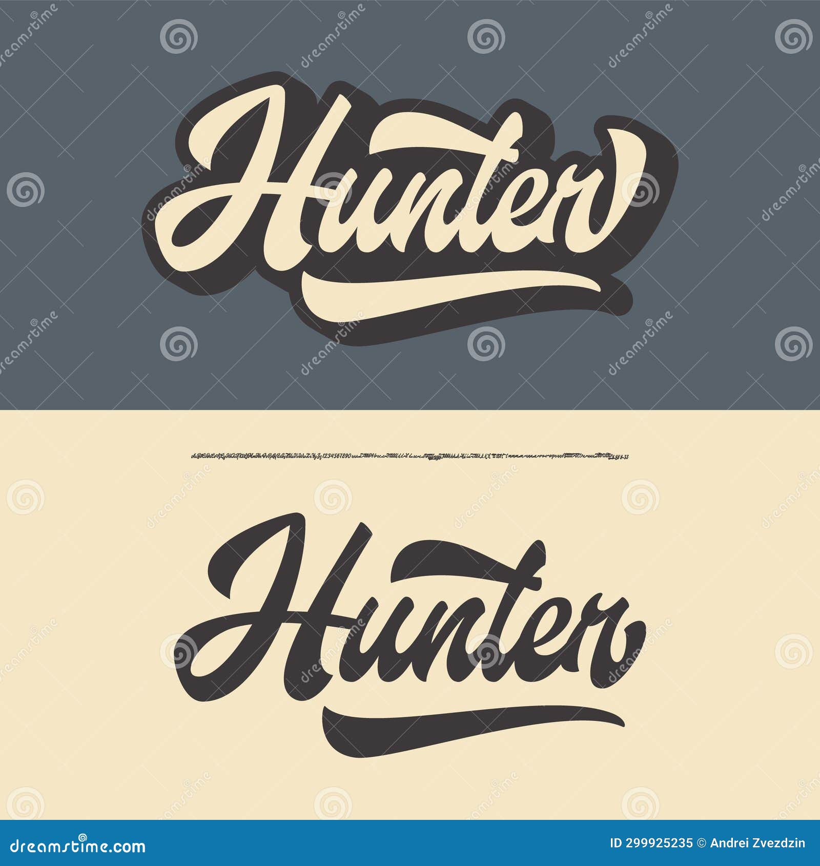 Brush Script Font stock illustration. Illustration of calligraphy ...