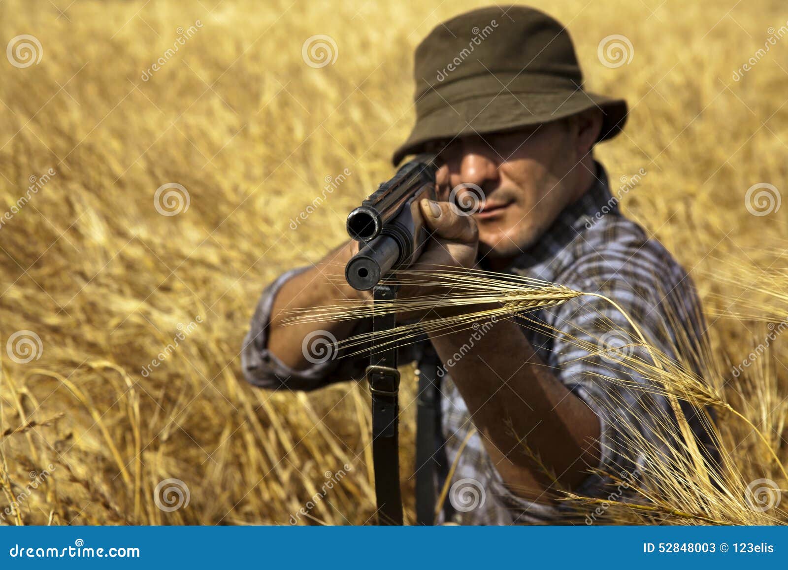 Hunter stock image. Image of nature, caucasian, domestic - 52848003