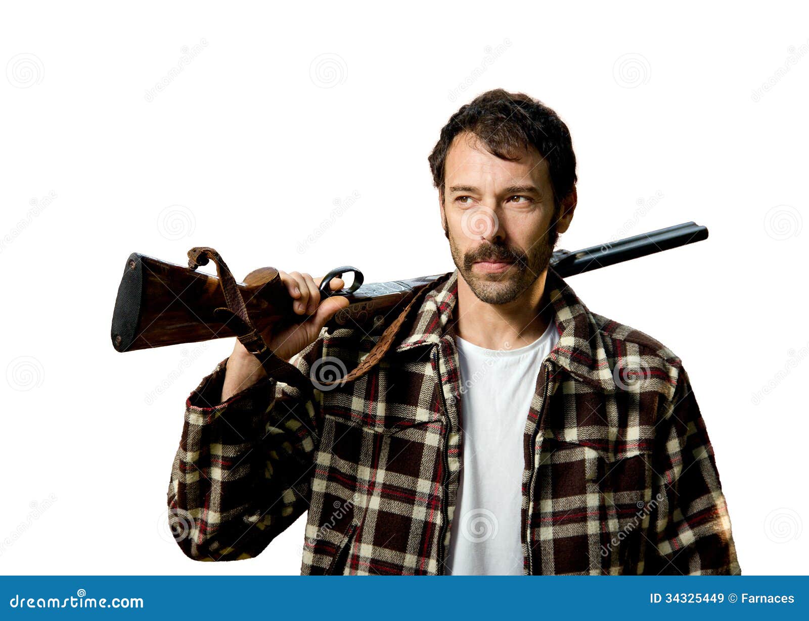 Hunter portrait stock image. Image of leisure, expressive - 34325449