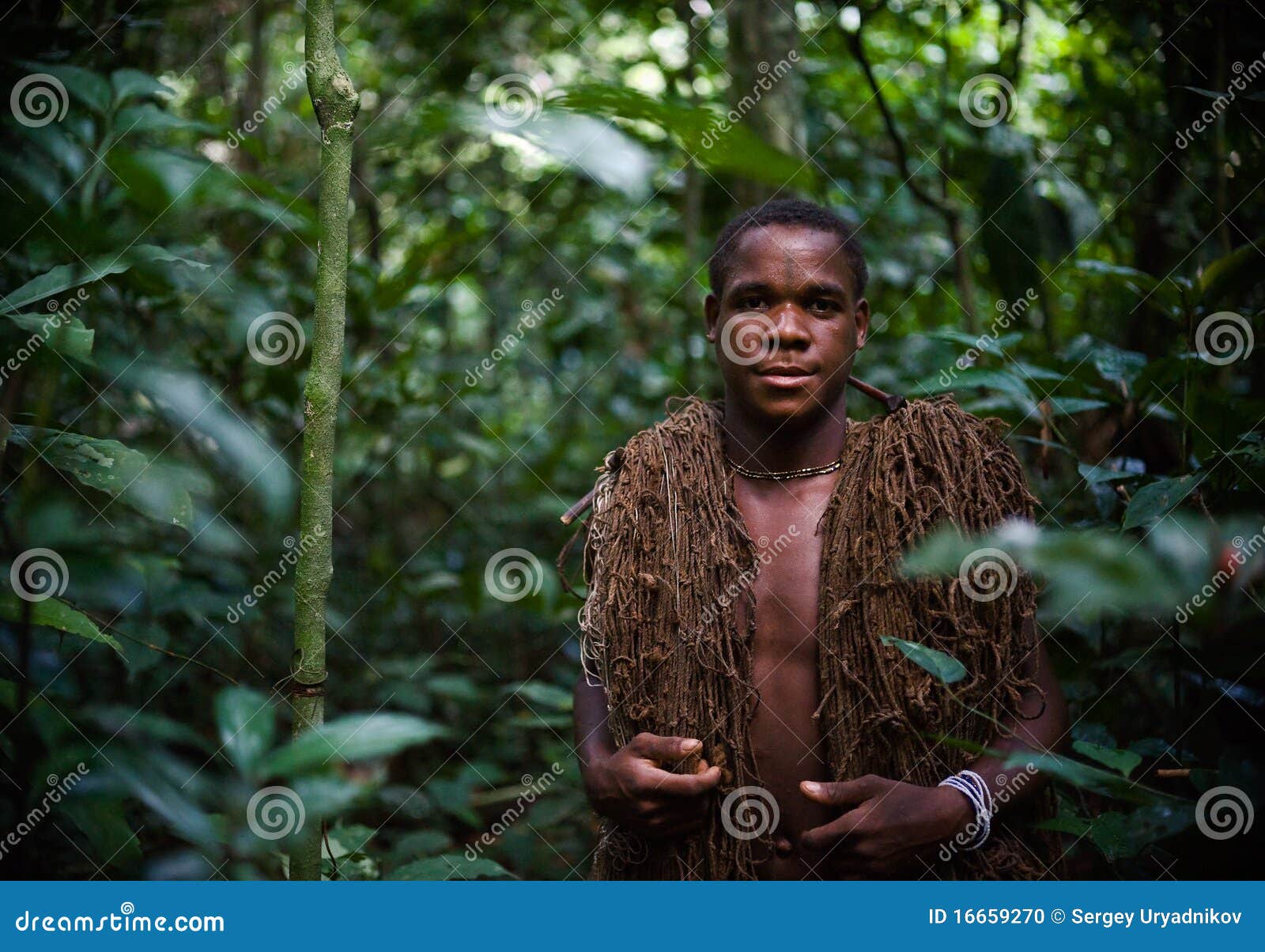 The Hunter-pygmy with a Net. Editorial Image - Image of heritage ...