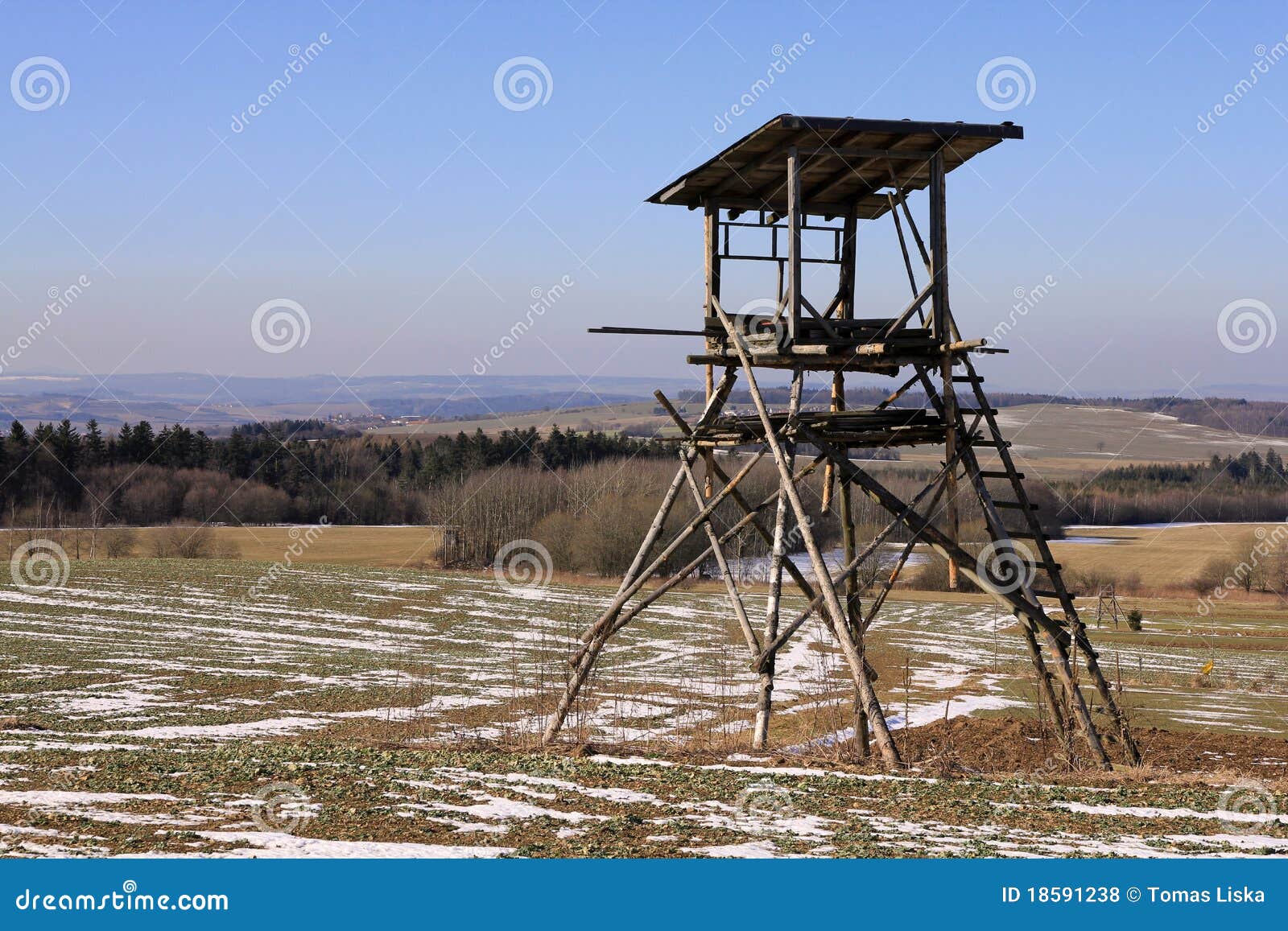 Hunter´s hide stock photo. Image of hunter, gamekeeper - 18591238