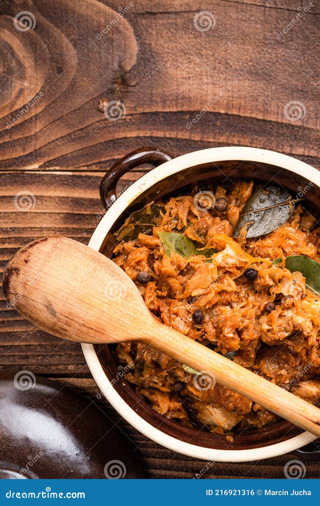 Bigos, Polish Sauerkraut And Sausage Stew Stock Photography ...
