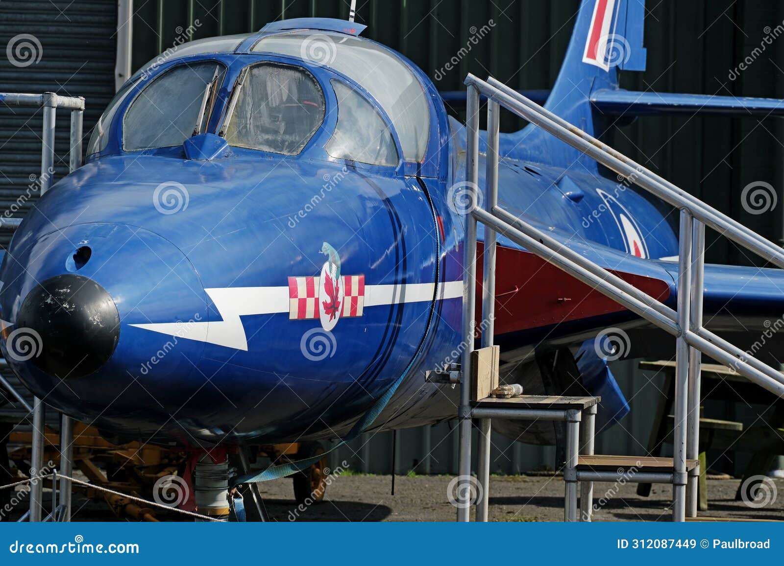 Elvington, York, Yorkshire, UK. March, 2024. the Hawker Hunter Trainer ...