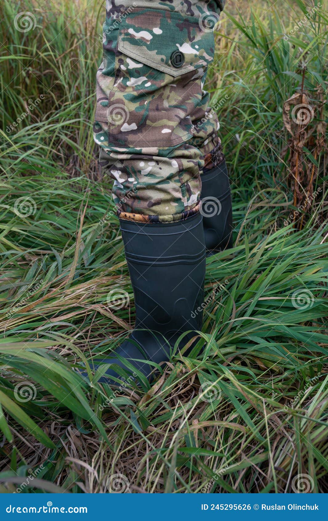 Hunter uniform closeup. stock photo. Image of profession - 245295626