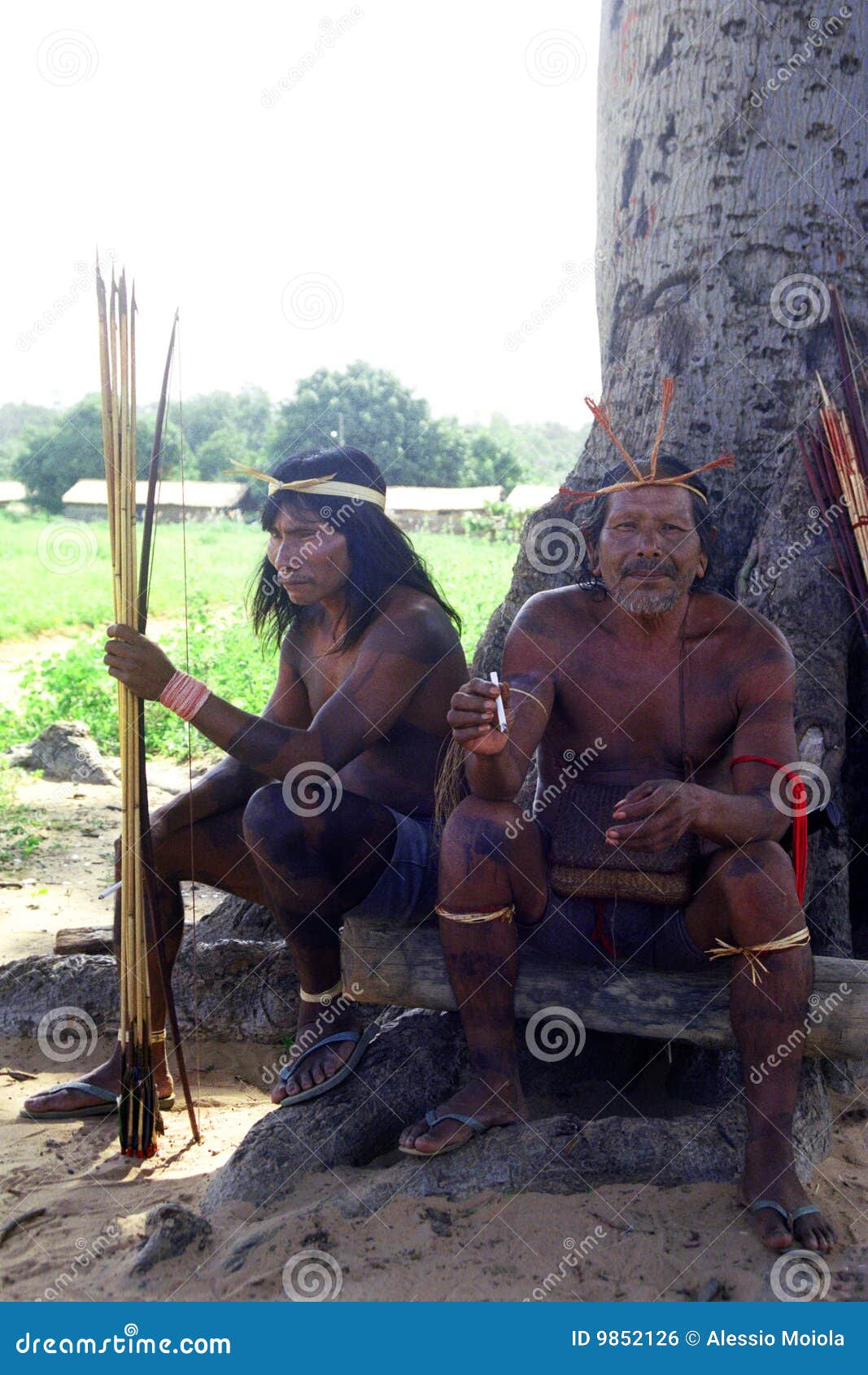 Hunters Krikati - Native Indians of Brazil Editorial Photo - Image of ...