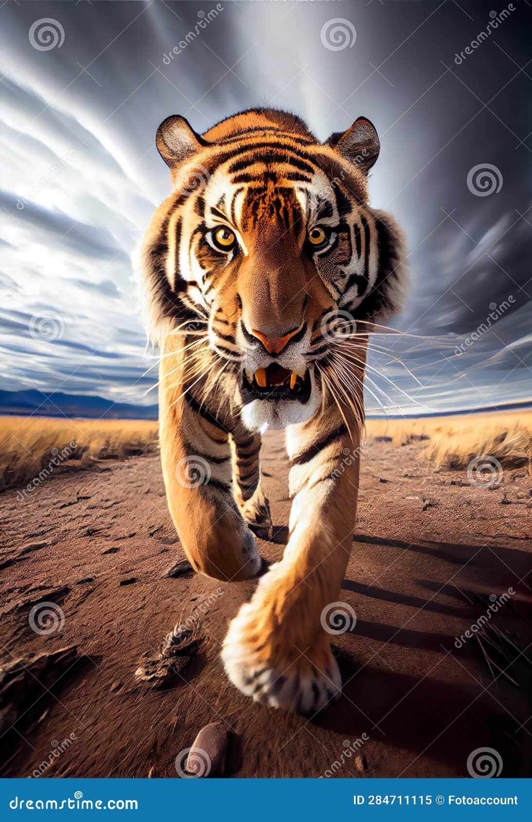 Running Tiger Logo With A Strength And Powerfull Tiger As The Icon ...