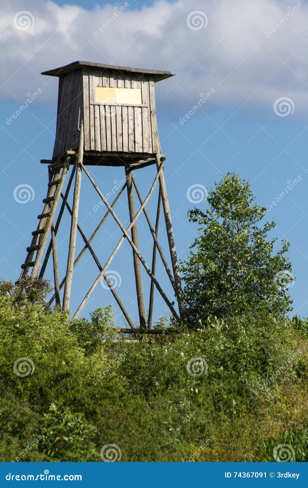 Hunting or Birdwatching Tower Stock Image - Image of season ...