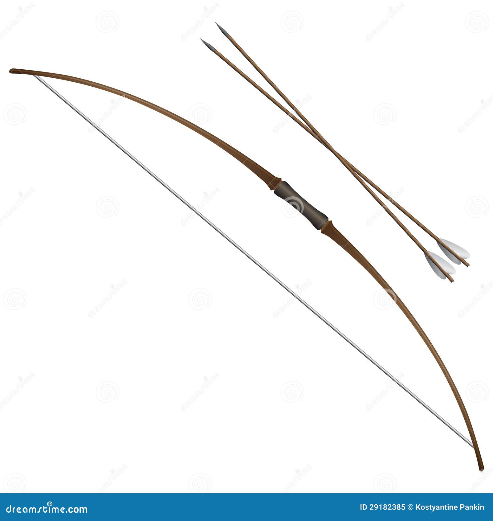 Hunting Bow stock vector. Illustration of isolated, spire - 29182385