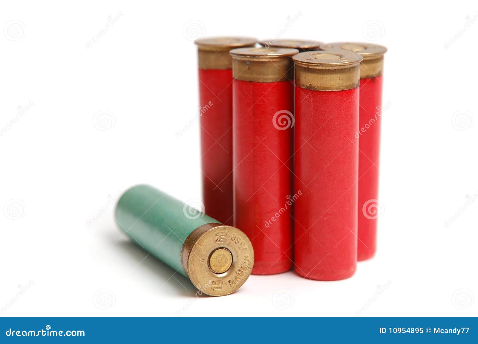 The Hunting Cartridges on the White Stock Image - Image of shooting ...