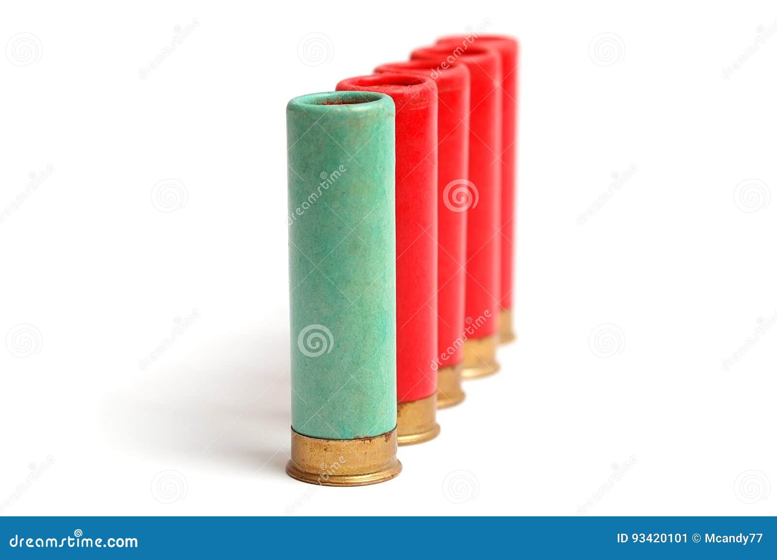 The Hunting Cartridges on the White Stock Image - Image of cartridge ...