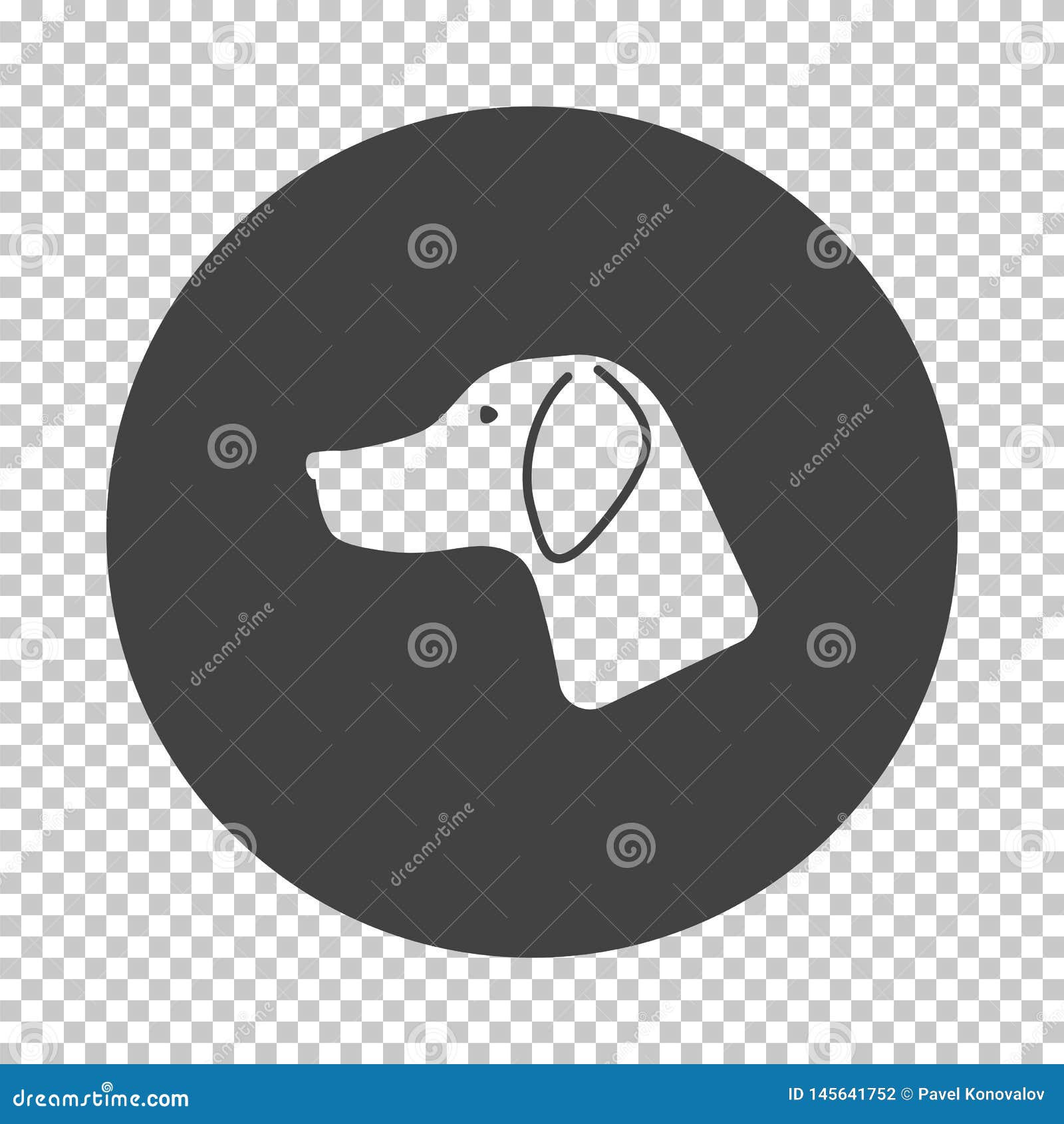 Hunting dog had icon stock vector. Illustration of cute - 145641752