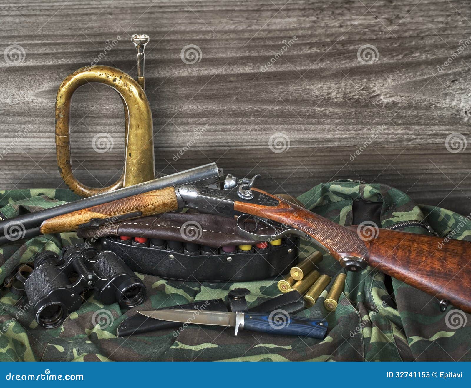 Hunting equipment stock image. Image of equipment, shot - 32741153