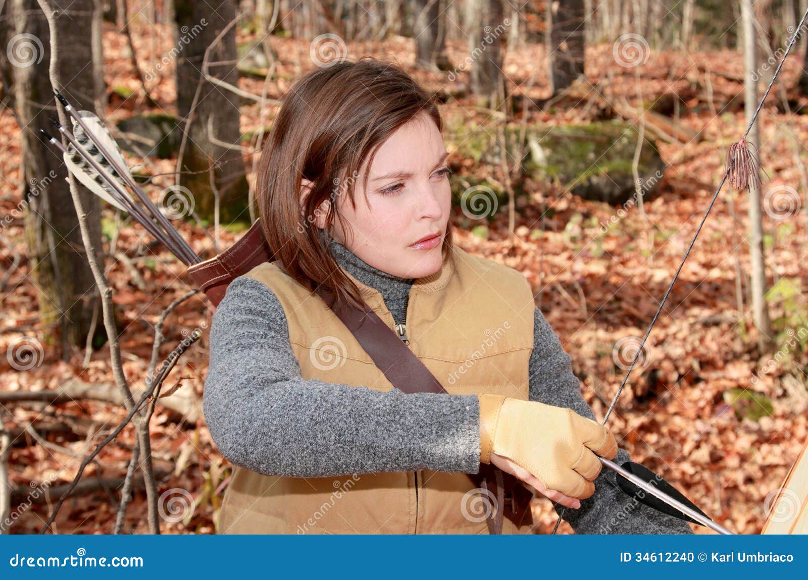 Hunting during fall stock photo. Image of forest, mode - 34612240