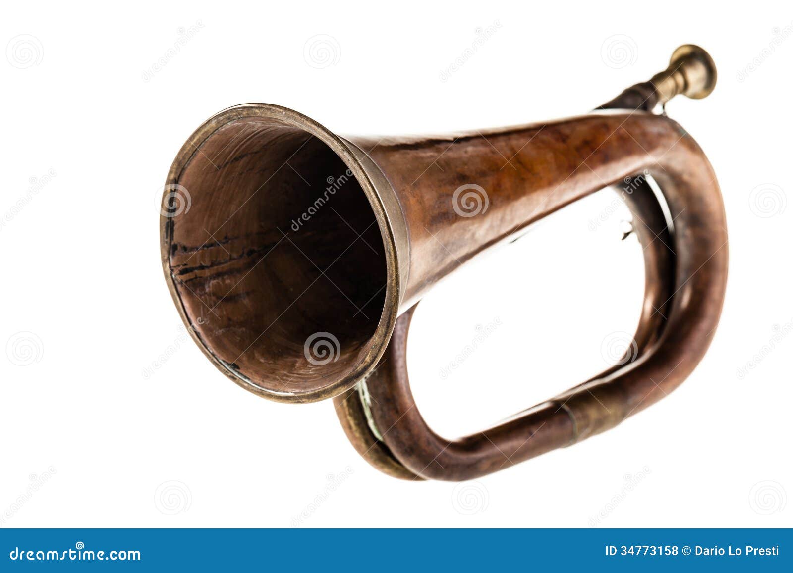 Hunting horn stock photo. Image of metal, herald, bronze - 34773158
