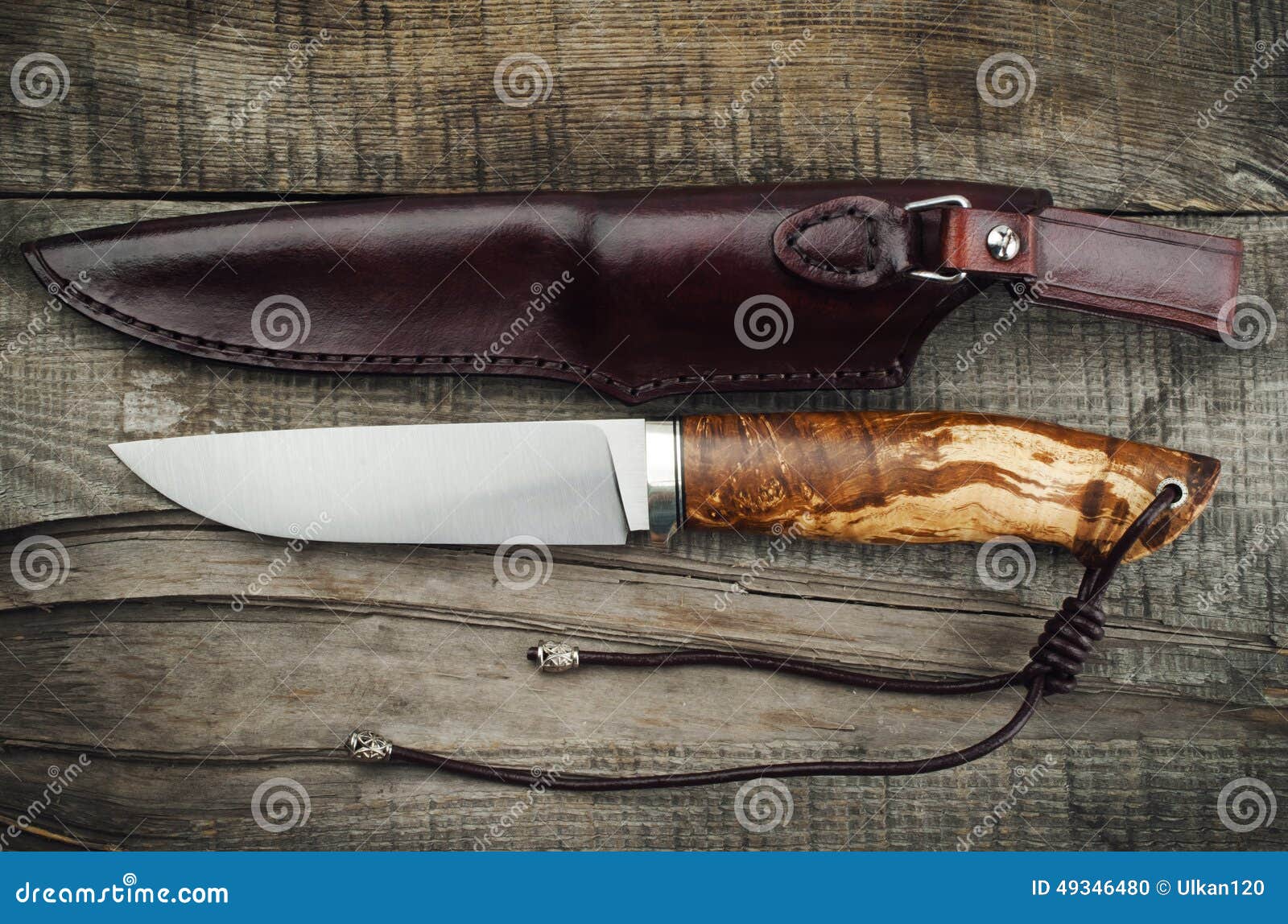 Hunting knife stock photo. Image of protection, brown - 49346480