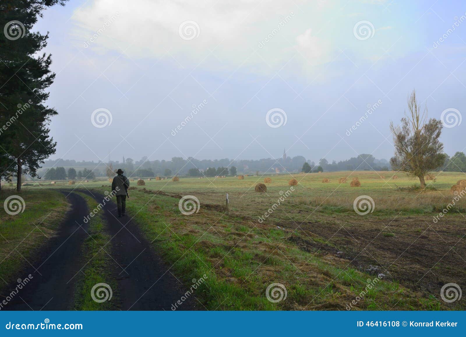 Hunting stock photo. Image of landscapes, hare, hunting - 46416108