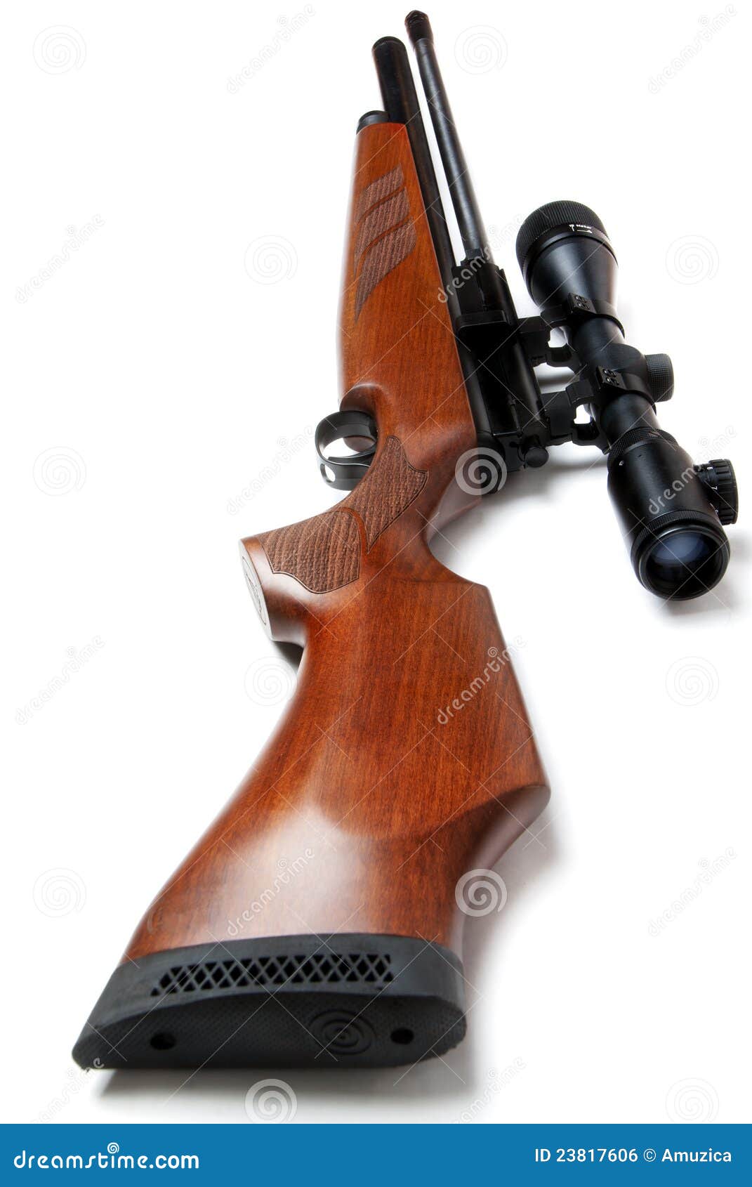 Hunting Rifle with Scope Isolated Stock Photo - Image of closeup ...