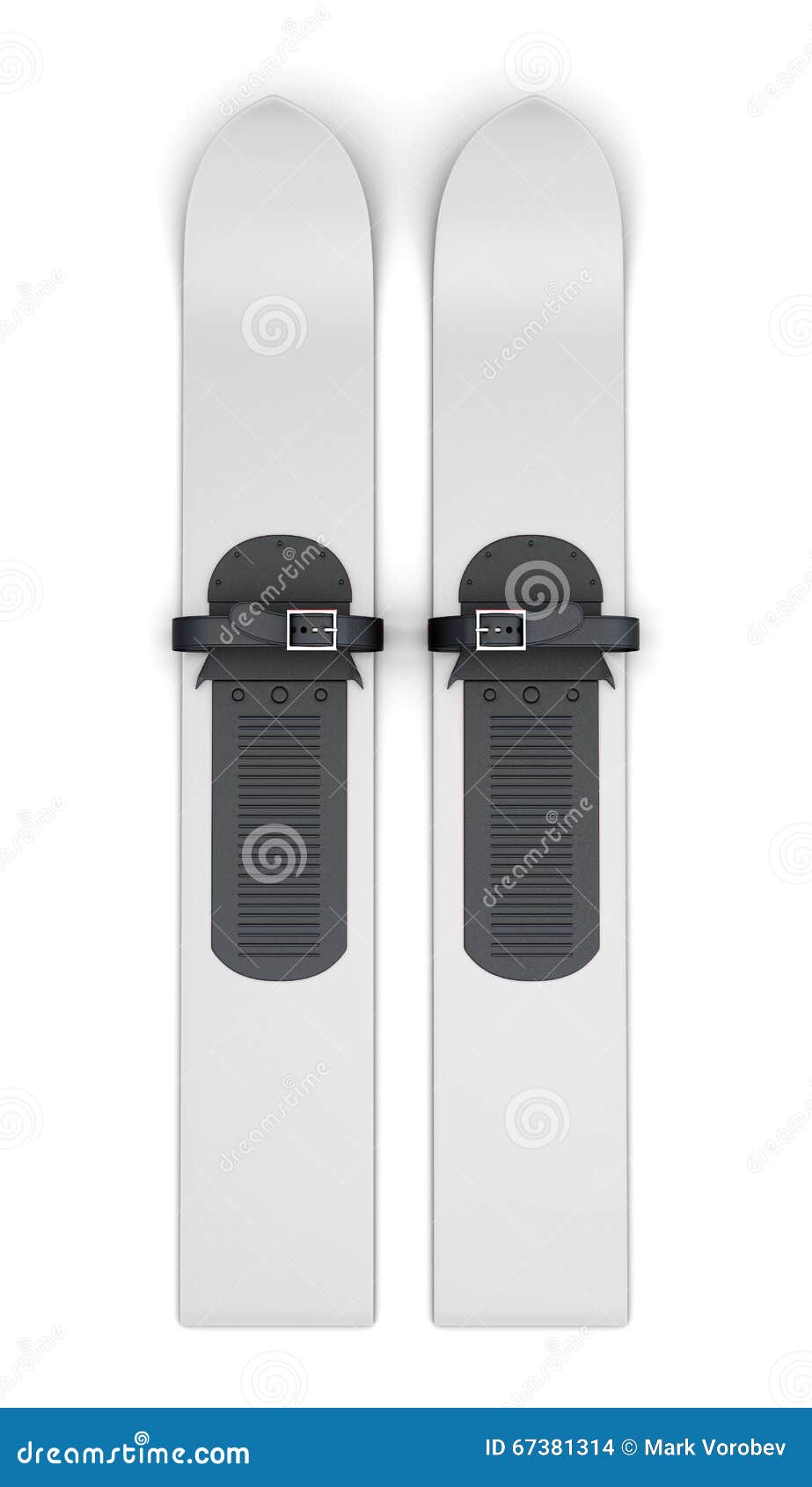 Hunting Skis. the View from the Top Stock Illustration - Illustration ...