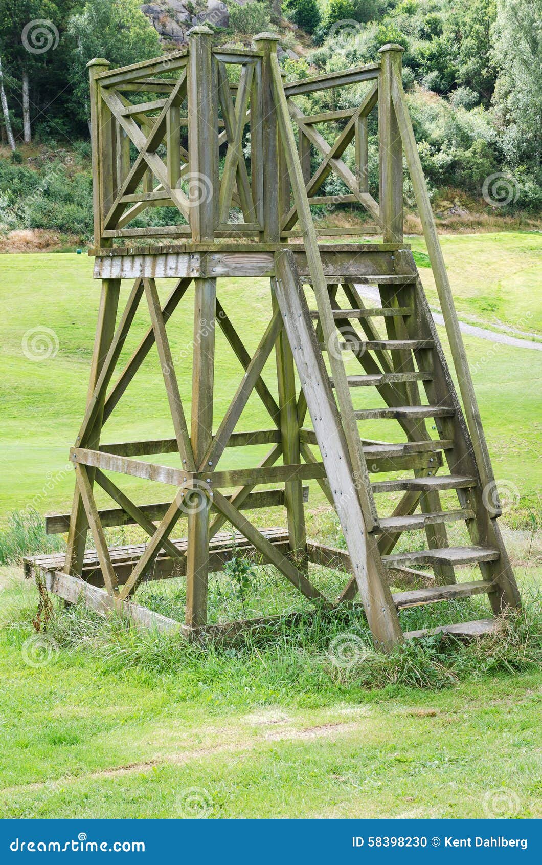 Hunting tower stock photo. Image of environment, ambush - 58398230